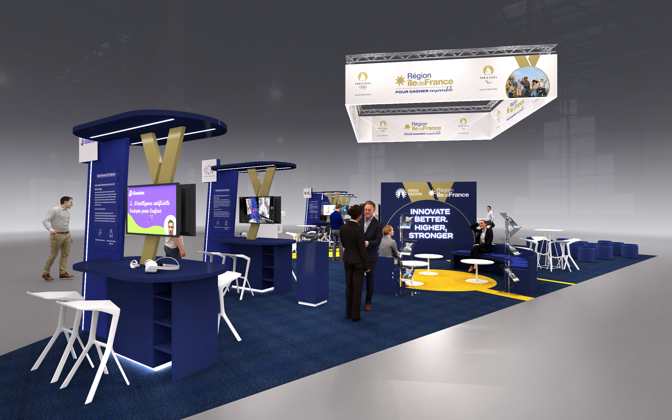 Vert Safran - Studio de création 3D Architecture Stand Boutiques Showroom